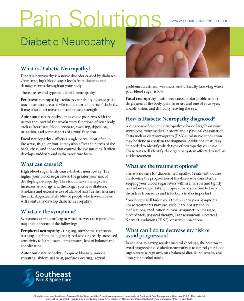 Patients - Southeast Pain & Spine Care - Pain Management